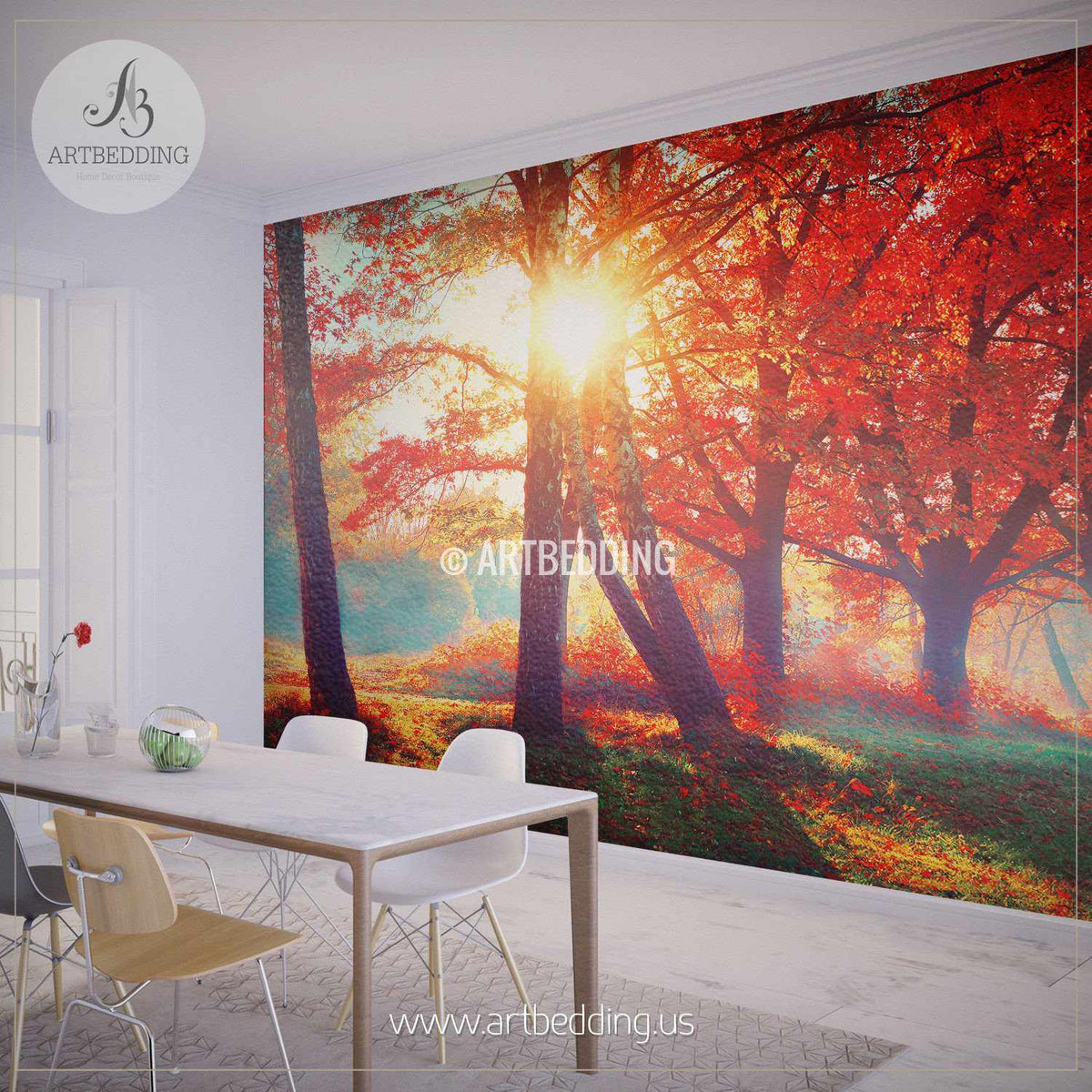 Autumn Fall, Self Adhesive Photo Mural – ARTBEDDING
