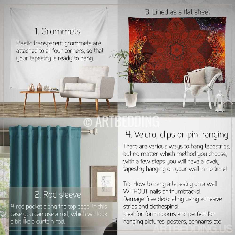 Boho mandala wall tapestry ethno spiritual wall decor – Tagged "boho ...