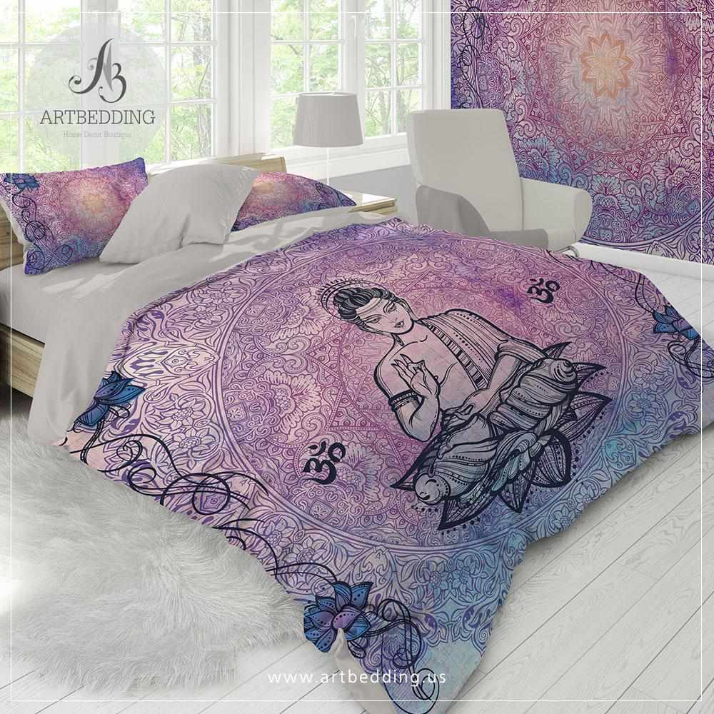 Bodha spiritual bedding, boho mandala duvet cover set – ARTBEDDING
