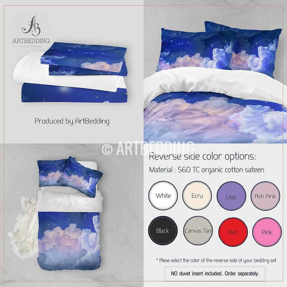Clouds bedding, sky bedding set, stars bedding set – ARTBEDDING
