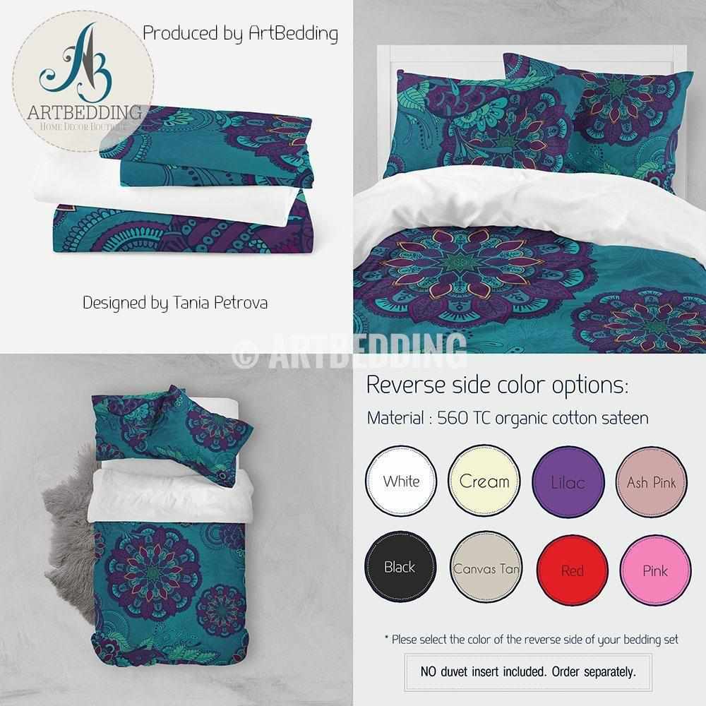 peacock bedding
